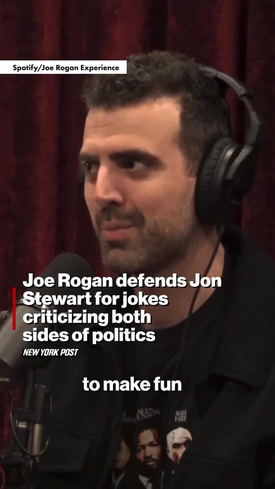 Joe Rogan defends Jon Stewart for jokes criticizing both sides of ...