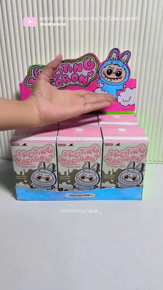 Paper Diy Labubu Blind Box!🩷 TUTORIAL ON MY YOUTUBE #papercraft # ...