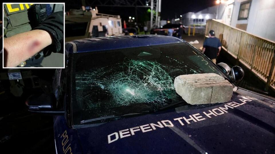ICE agents attacked, SUV vandalized as protests ramp up at NJ ...