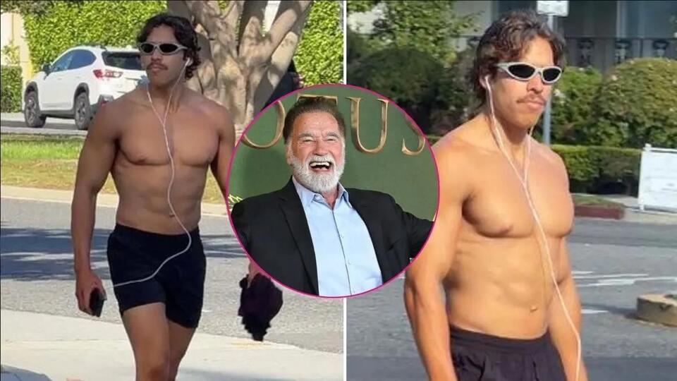 Arnold Schwarzenegger's Look-alike Son Joseph Baena Puts Buff Physique ...