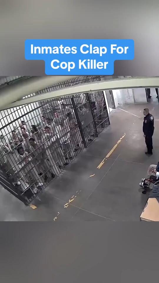 Inmates Clap For Cop Killer #police #cop #murder #prison #jail# ...