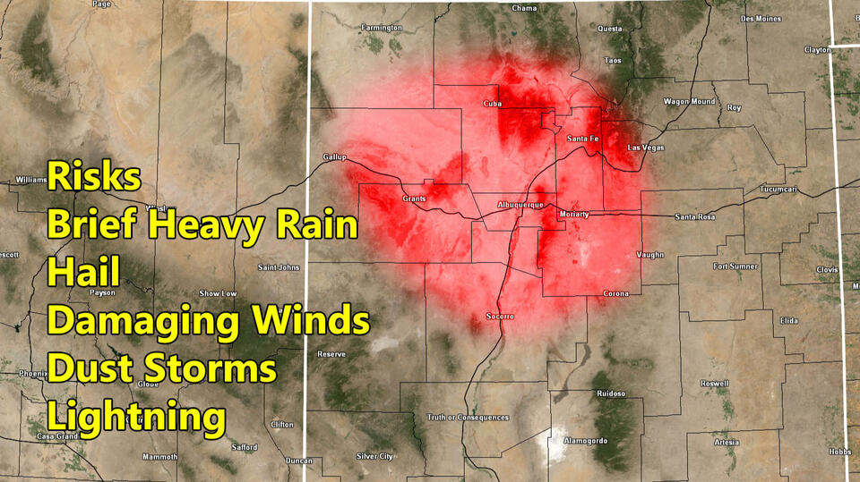 Severe Thunderstorms Expected for Albuquerque, New Mexico for October ...