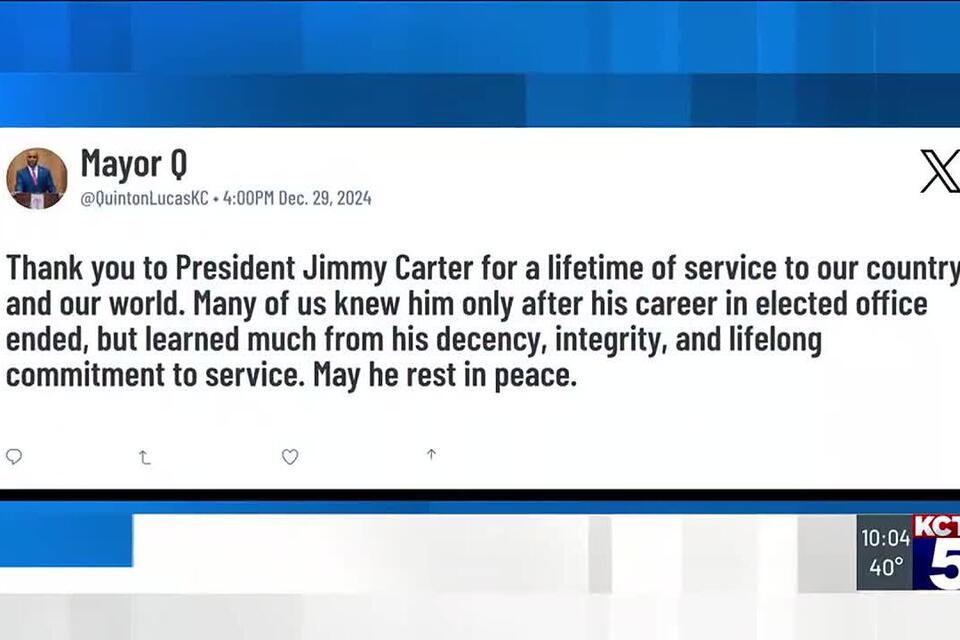 Kansas, Missouri leaders mourn the loss of late Jimmy Carter - NewsBreak
