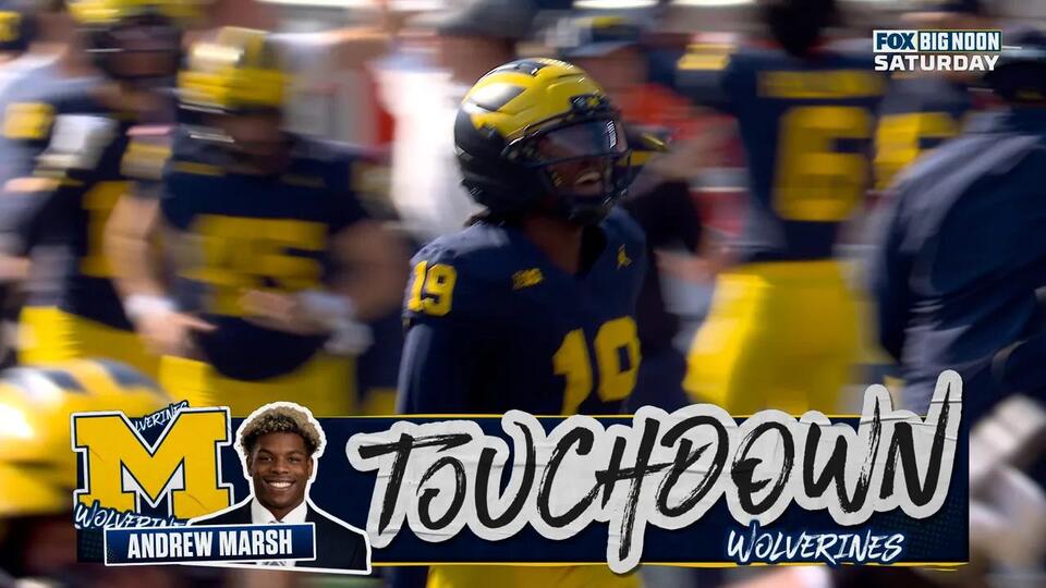 Bryce Underwood finds Andrew Marsh for 22-yard TD, giving Michigan lead ...