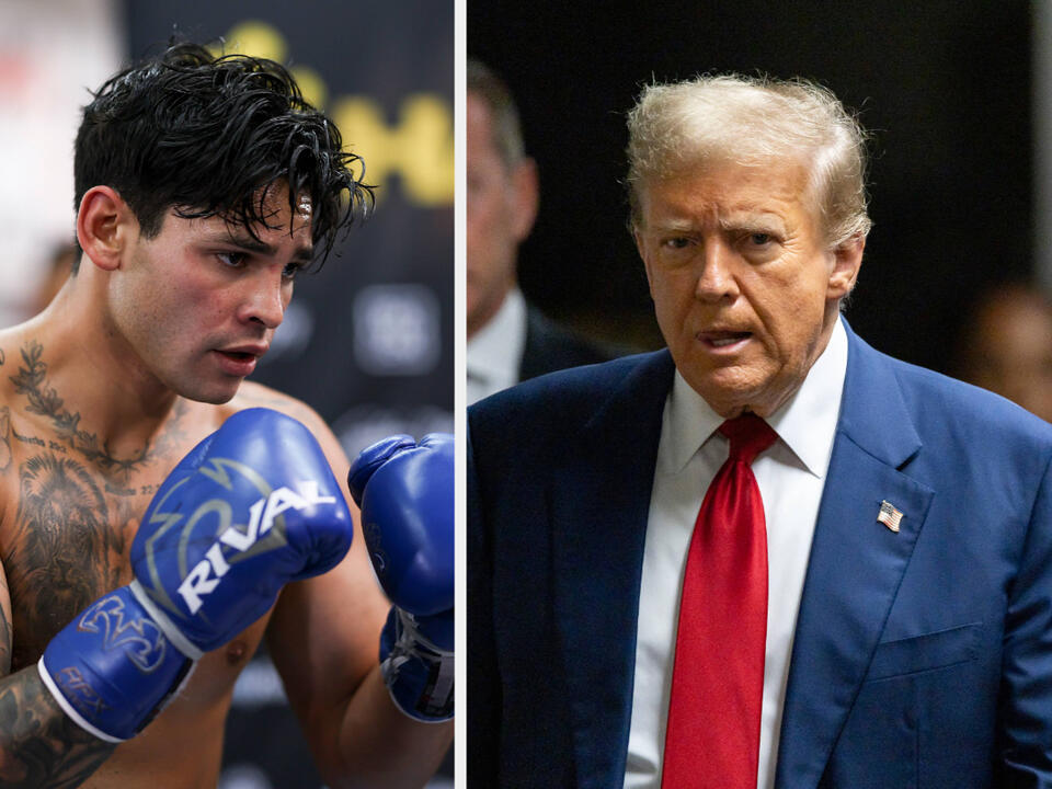 A Picture Of A Very Youthful Donald Trump And A Professional Boxer Is ...