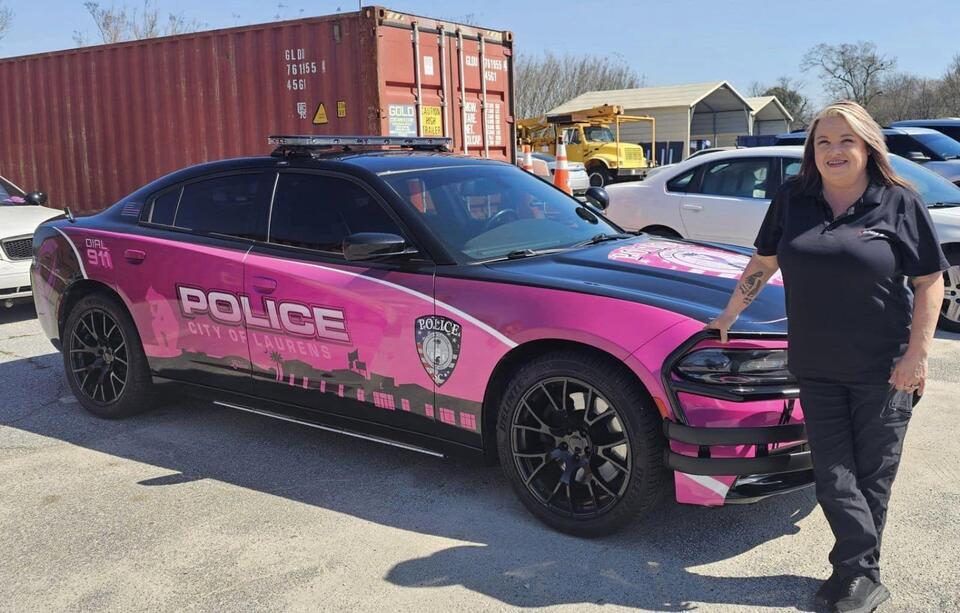 Cancer awareness car spreading 'Hope' for Laurens PD - NewsBreak