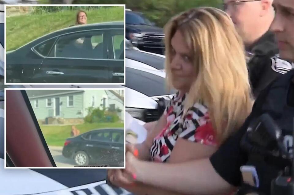 Pa. woman caught on camera pooping on other driver’s car in revolting ...