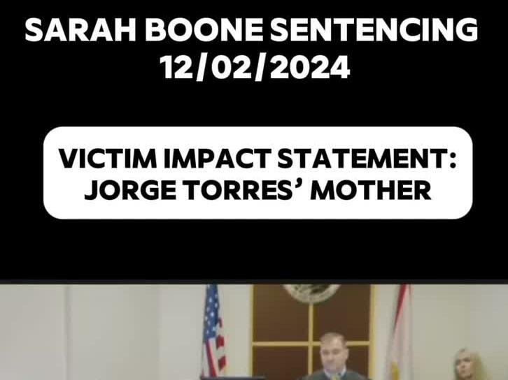 Victim Impact Statements and outcome of the Sarah Boone sentencing ...