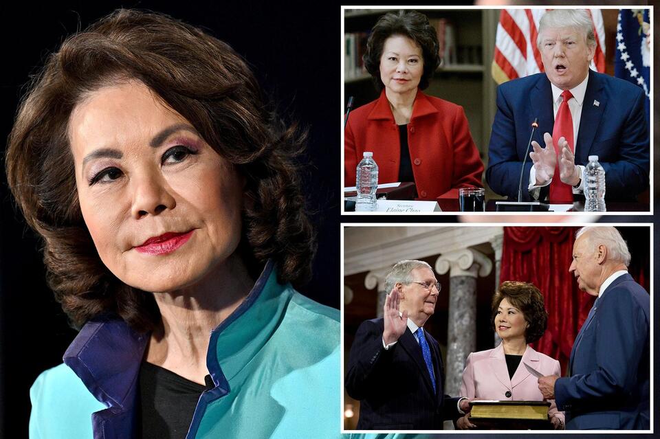 Mitch McConnell’s wife Elaine Chao breaks silence on Trump’s racist ...