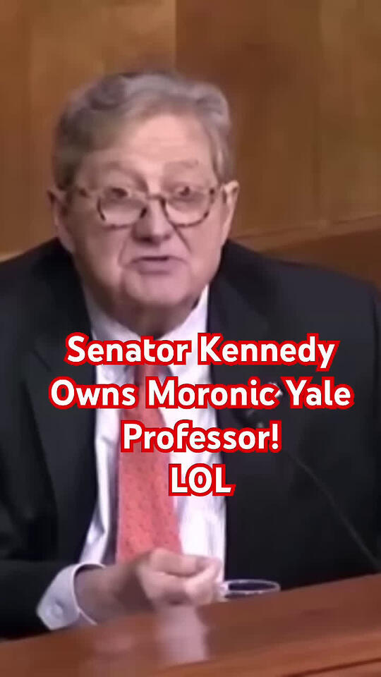 Senator Kennedy Owns Moronic Yale Professor! LOL - NewsBreak