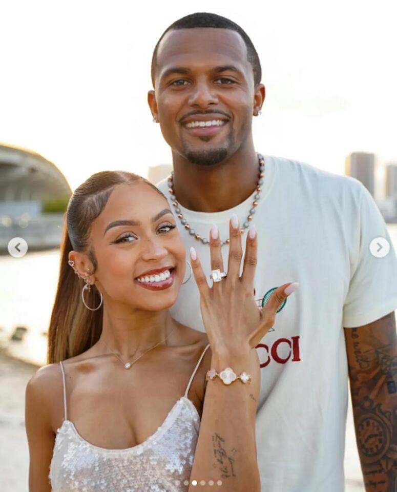 'Browns' Quarterback Deshaun Watson Proposes to His Girlfriend with a ...