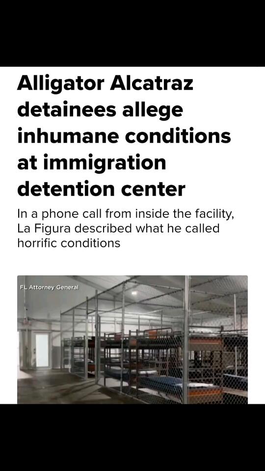 Detainees at ‘Alligator Alcatraz’ Report Inhumane Conditions — Who Is ...