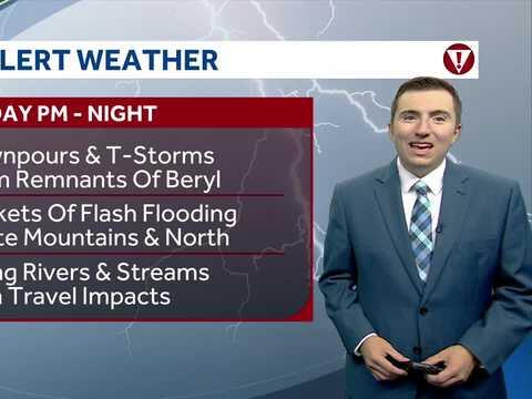 Video: Remnants of Beryl to bring widespread storms to New Hampshire