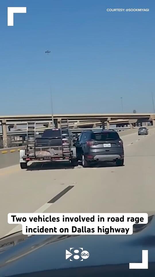 Truck and SUV involved in road rage incident on Dallas highway - NewsBreak