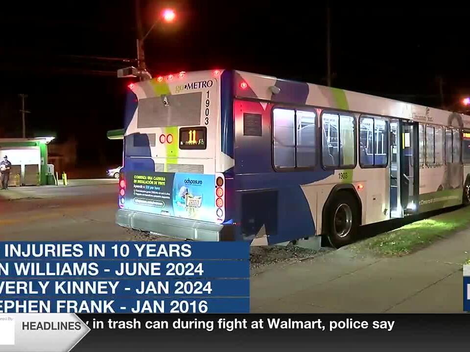 Metro bus accident record