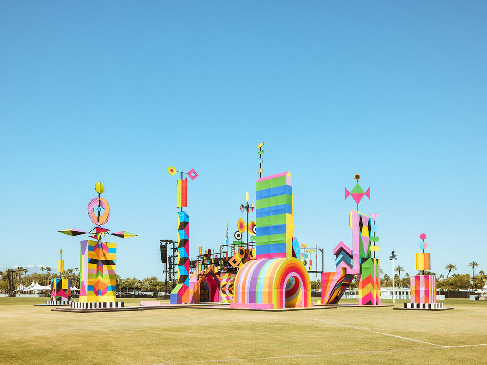 Coachella debuts its 2024 art installations by Morag Myerscough, HANNAH ...