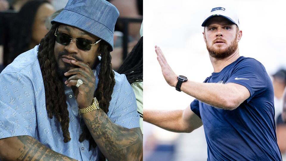 Marshawn Lynch Tells New Seattle Seahawks QB Sam Darnold He Heard ...