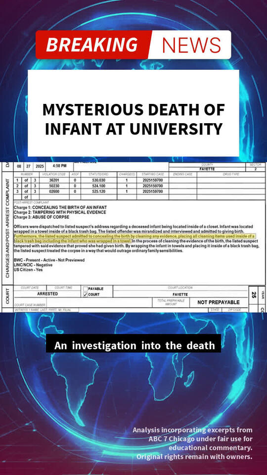 AI news: Uni Infant Death Mystery #ai#news#truecrime#campus#mystery - NewsBreak