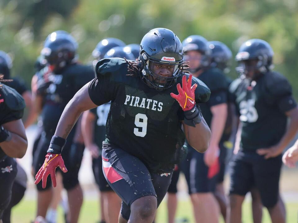 SPRING FOOTBALL: Pirates go big so they won't go home in '24