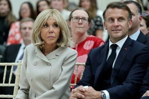 French first lady Brigitte Macron (left) has been the focus of ...