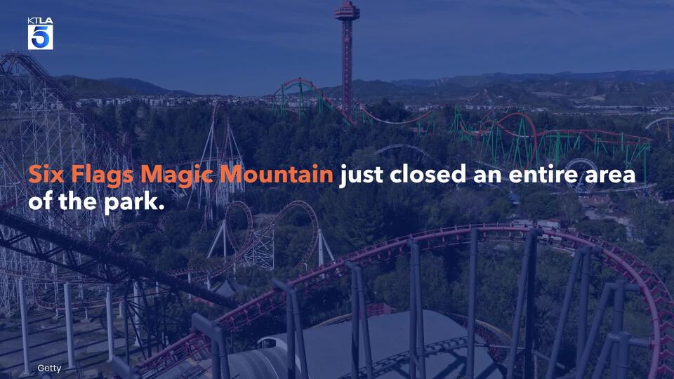 Six Flags Magic Mountain closes entire area of California park - NewsBreak
