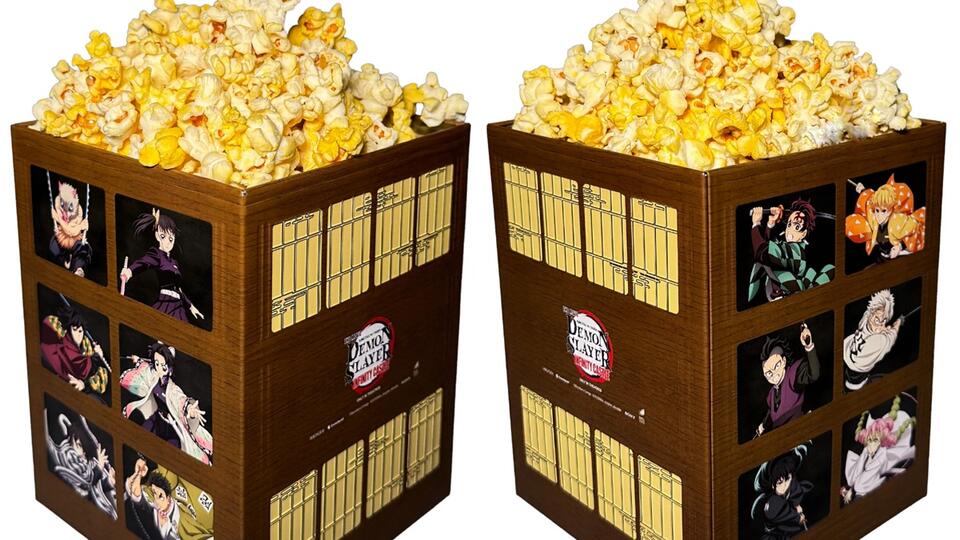 New Demon Slayer Infinity Castle Popcorn Bucket Tin Price Revealed at ...