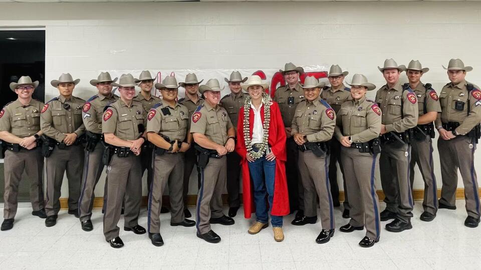 State troopers surprise son of fallen DPS Trooper Chad Walker at his ...