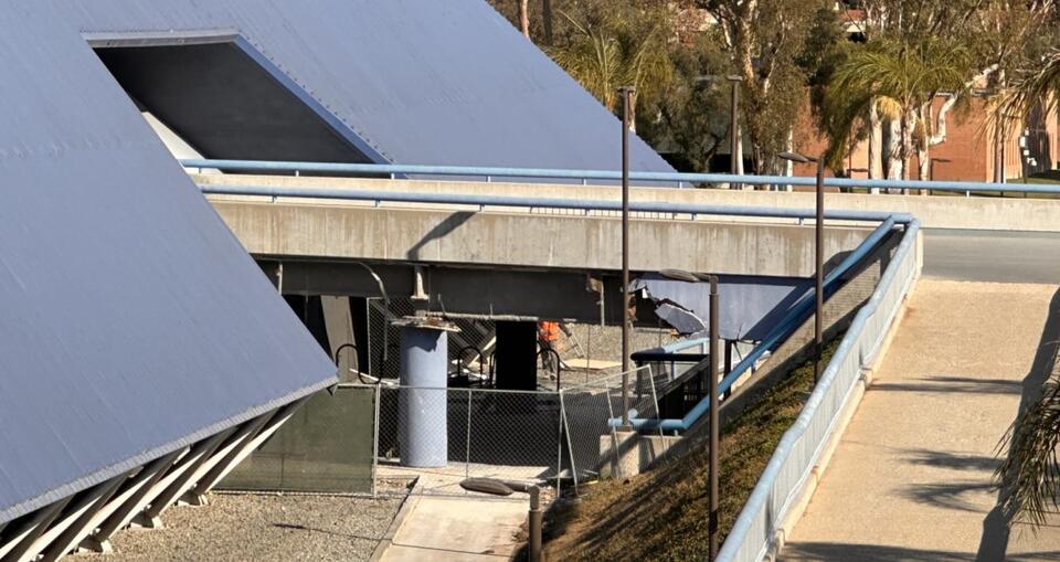 Ceiling Collapse at Walter Pyramid Loading Dock Closes Historic ...