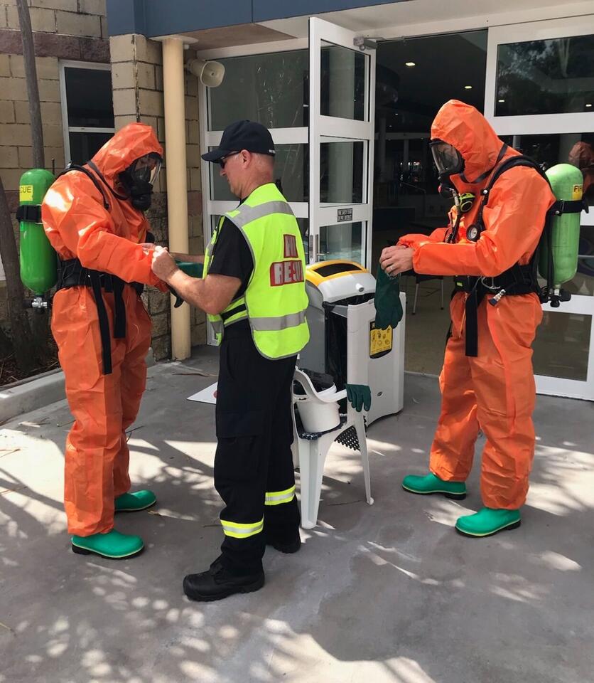 Four including child hospitalised after being exposed to ‘toxic fumes ...