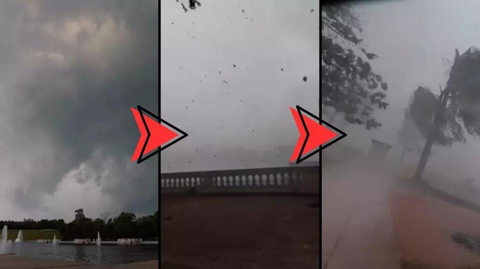 Caught on Camera: St. Louis Twister Slams Into Man - NewsBreak