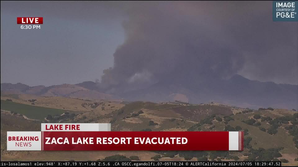 Fire crews are responding to 296-acre vegetation fire near Zaca Lake ...
