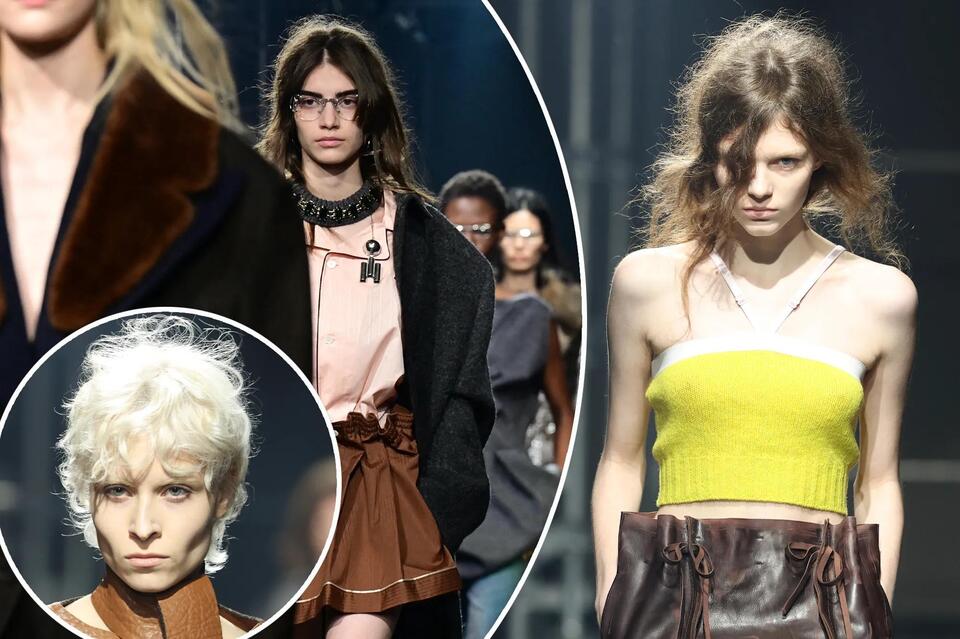 Prada panned for bedhead hair trend at Milan Fashion Week: ‘Depression ...