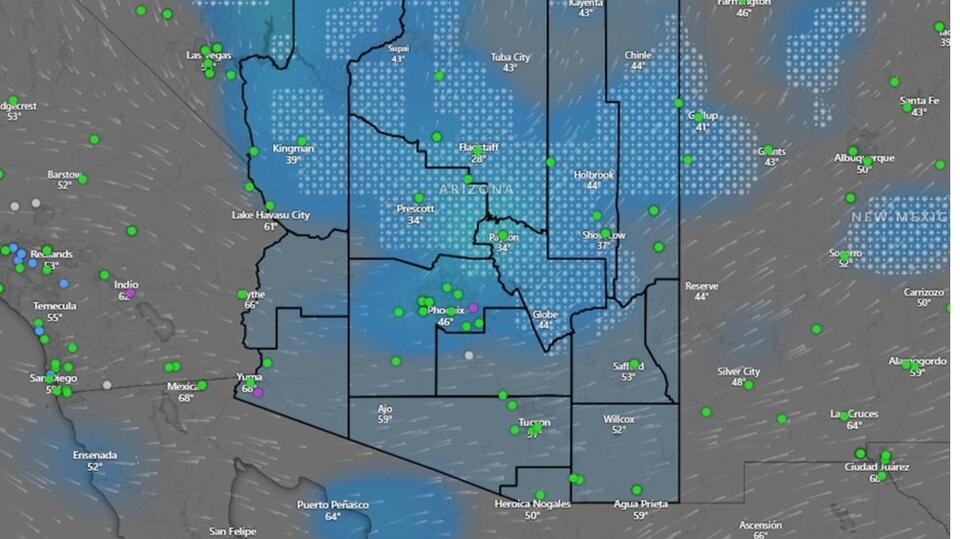 Powerful Weather System Sweeps Arizona: Showers, Strong Winds, and ...