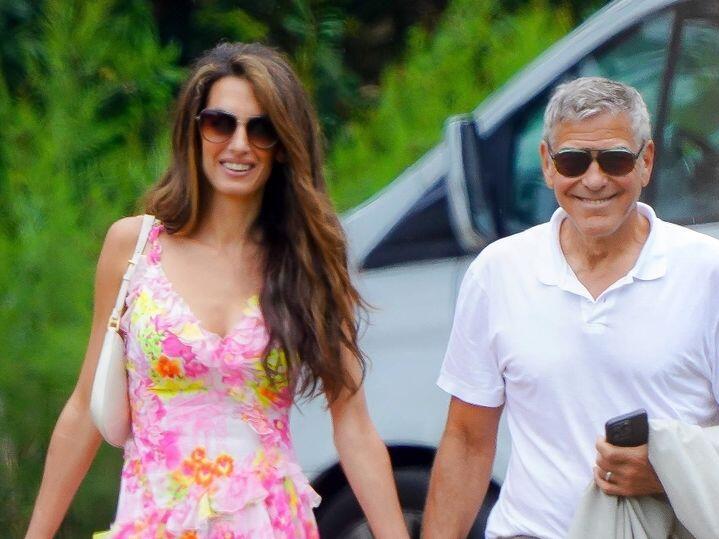 George and Amal Clooney enjoy five-star dinner in St Tropez after Emma ...