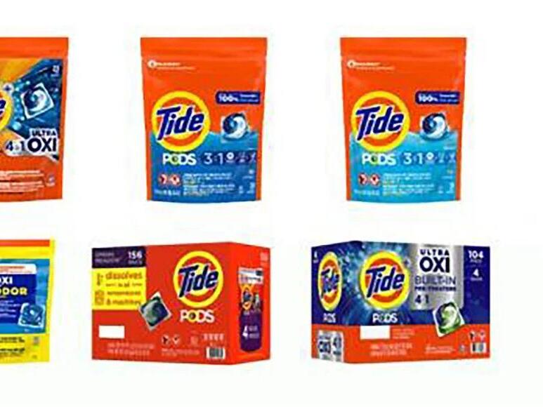 8.2 million packets of Tide, Gain, Ace, and Ariel detergent pods ...