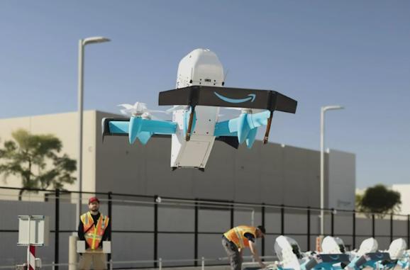 VIDEO: Amazon Prime air drone crashes into apartment building in ...