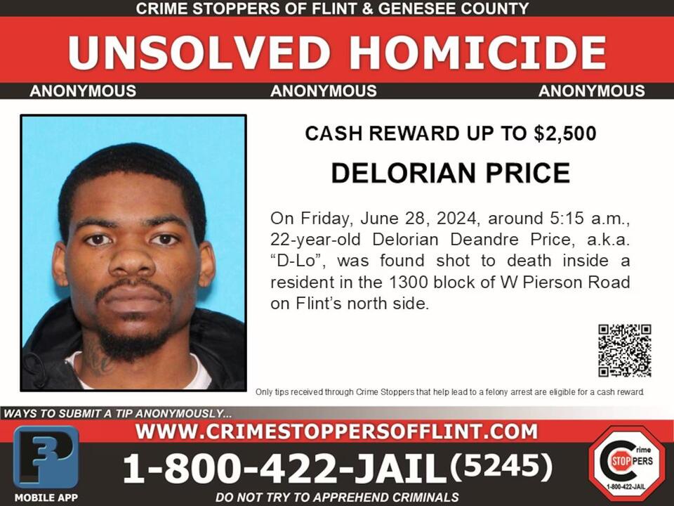 Reward offered for info about unsolved Flint homicide - NewsBreak