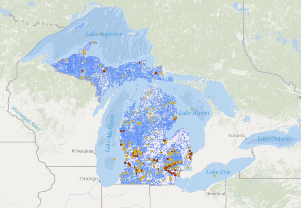 New map shows where PFAS are contaminating Michigan fish - NewsBreak