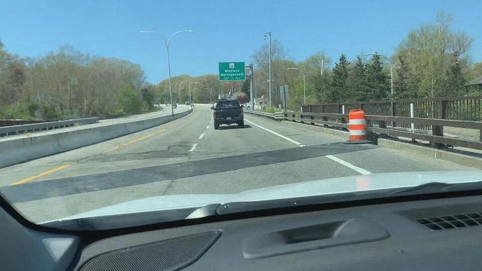 Speed bump added to Jamestown Verrazzano Bridge due to construction ...