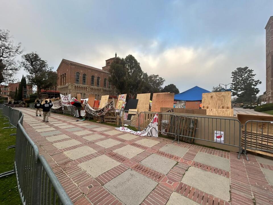 Pro-Palestine, pro-Israel protestors clash again at UCLA