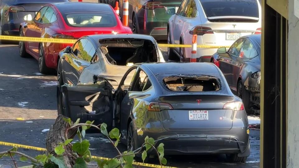 Four Teslas Burn at California Dealership — Investigators Say It Was No ...
