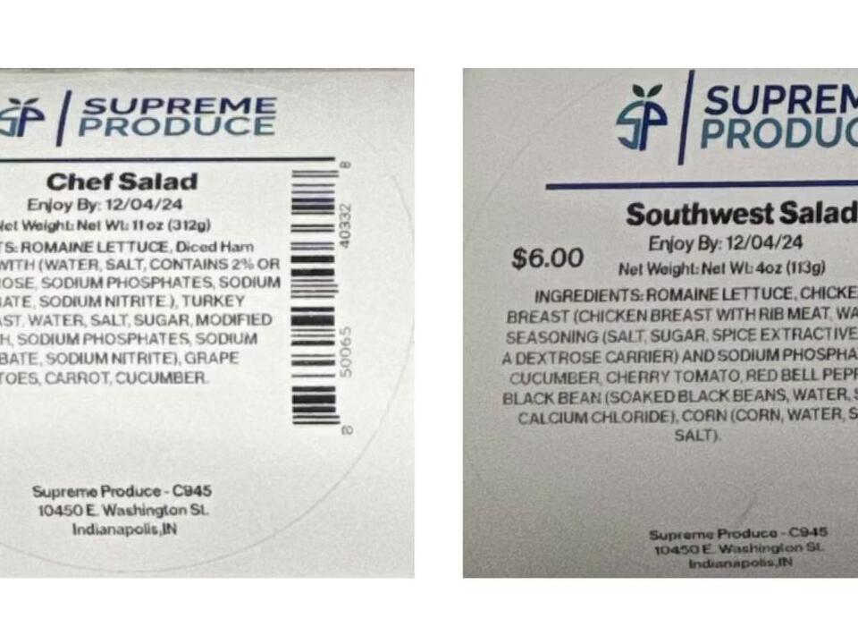 Supreme Produce Recalls Cucumber Products