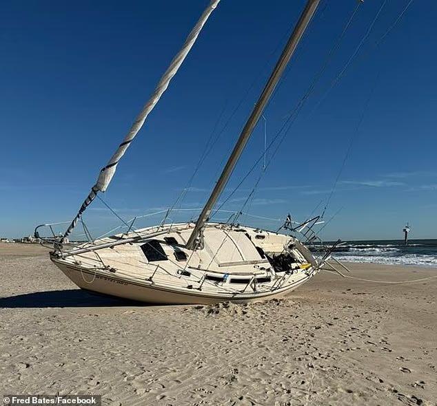 Captain became a celebrity when yacht washed up on a beach... he's ...