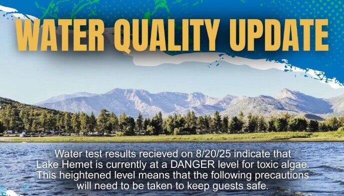 Lake Hemet at danger level for toxic algae - NewsBreak