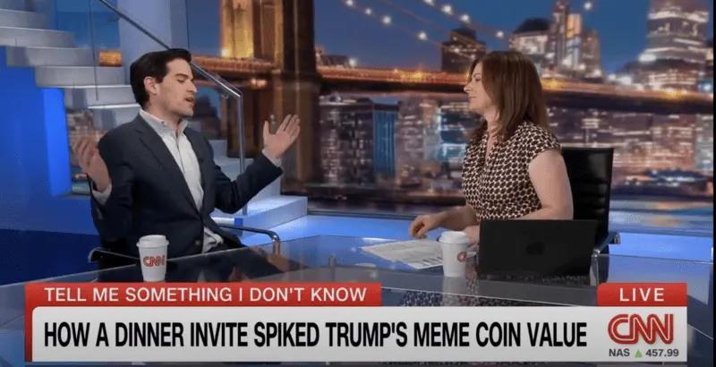 'My goodness gracious!' CNN forecaster floored as Trump meme coin ...