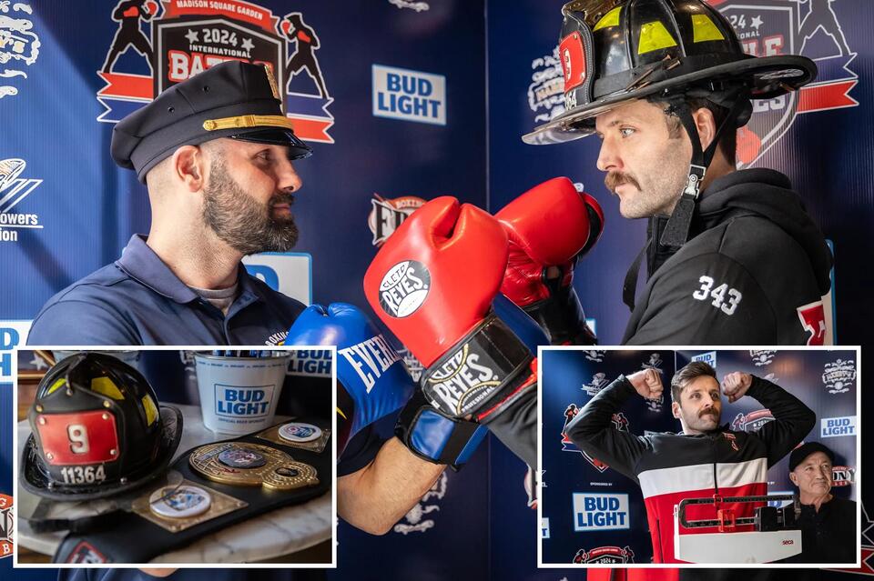 NYC firefighter and cop ready for boxing rematch inside MSG at ...