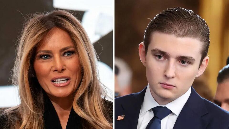 Melania Trump Reveals Barron's Decision to Stay in the Car After ...