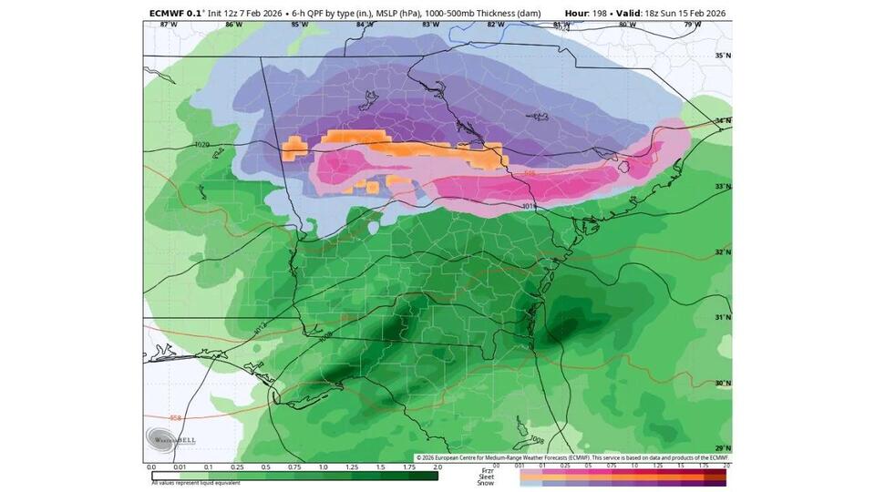 Southern Winter Storm Signal Emerges for Texas, Arkansas, Tennessee ...