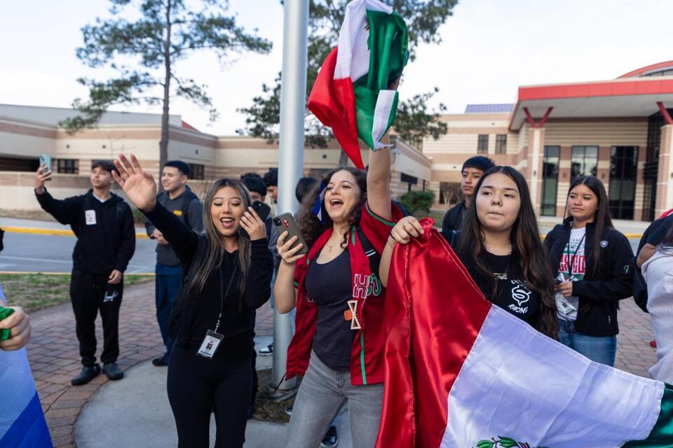 Students walk out to protest Trump mass-deportation policies - NewsBreak