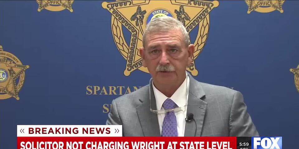 Former sheriff Chuck Wright to not face state level charges, solicitor ...